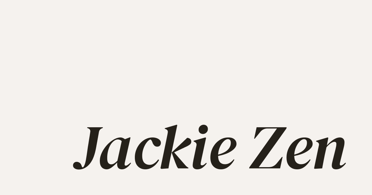 Jackie Zen – Product Design Portfolio